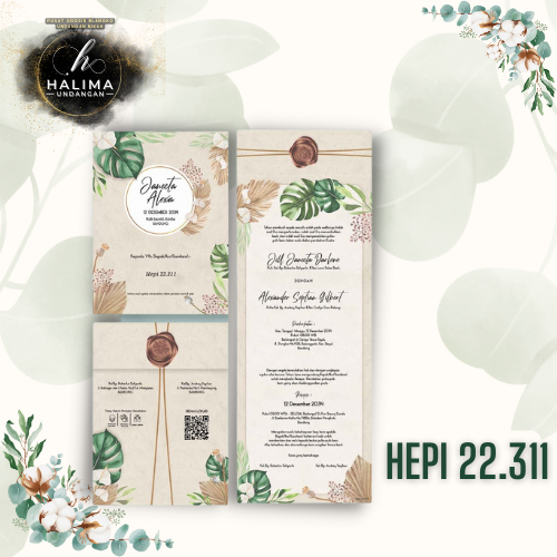 Jual BLANGKO UNDANGAN NIKAH HEPI 22.311 SEMARANG | HALIMA UNDANGAN | Shopee Indonesia