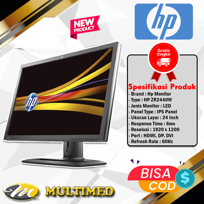 Jual Layar Monitor LED 24 Inch IPS Panel Second | Shopee Indonesia