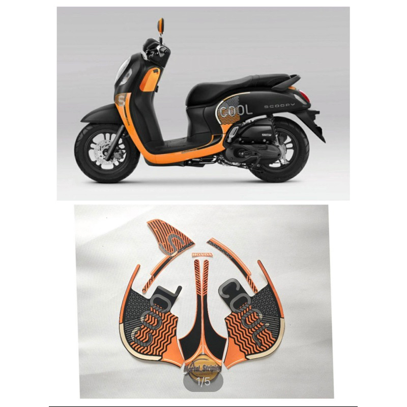 Jual STICKER FULL SET STRIPING LIS BODI MOTOR SCOOPY SPORTY NEW 2022 ...