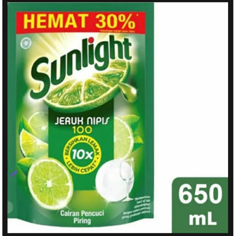 Jual Sunlight Sabun Pencuci Piring Extrac Jeruk Nipis 460 - 650 Ml | Shopee Indonesia
