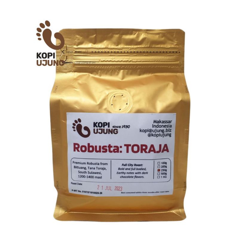 Jual Kopi Ujung Robusta Toraja Premium 200 Gram | Shopee Indonesia