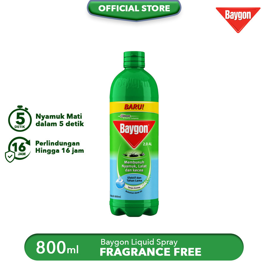 Jual Baygon Obat Pompa Semprot Nyamuk / Kecoa / Lalat / Serangga 800ml ...