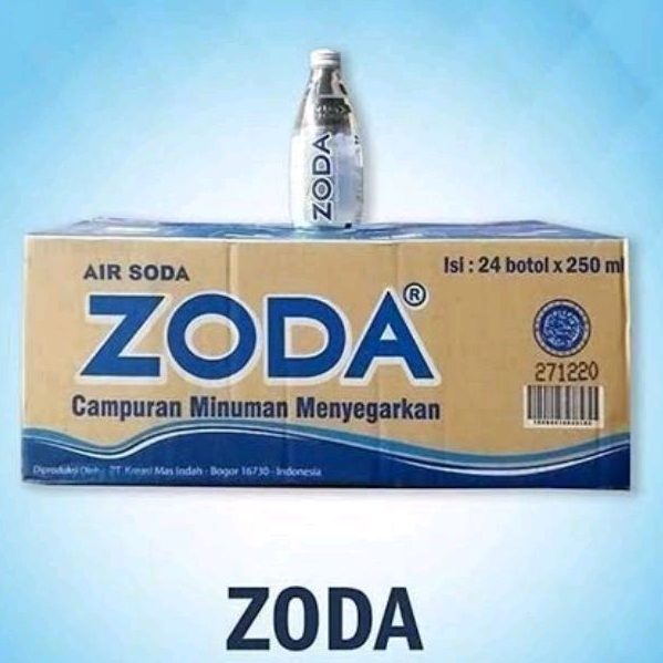 Jual Zoda Air Soda 250ml 1 dus isi 24 Botol | Shopee Indonesia