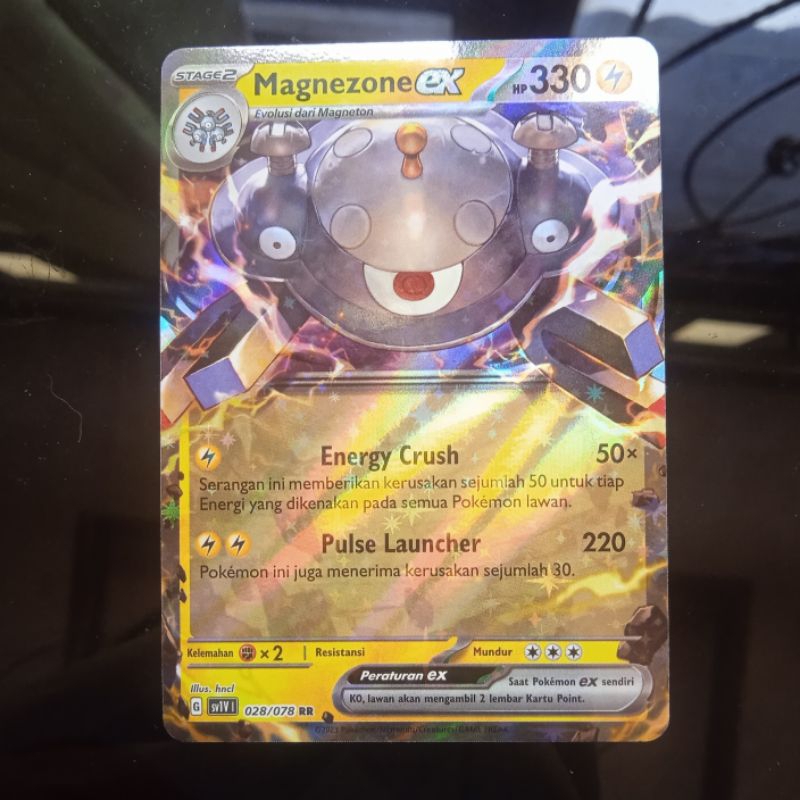 Jual Magnezone EX RR 028/078 SV1V Pokemon TCG Indonesia Trading Card Game | Shopee Indonesia