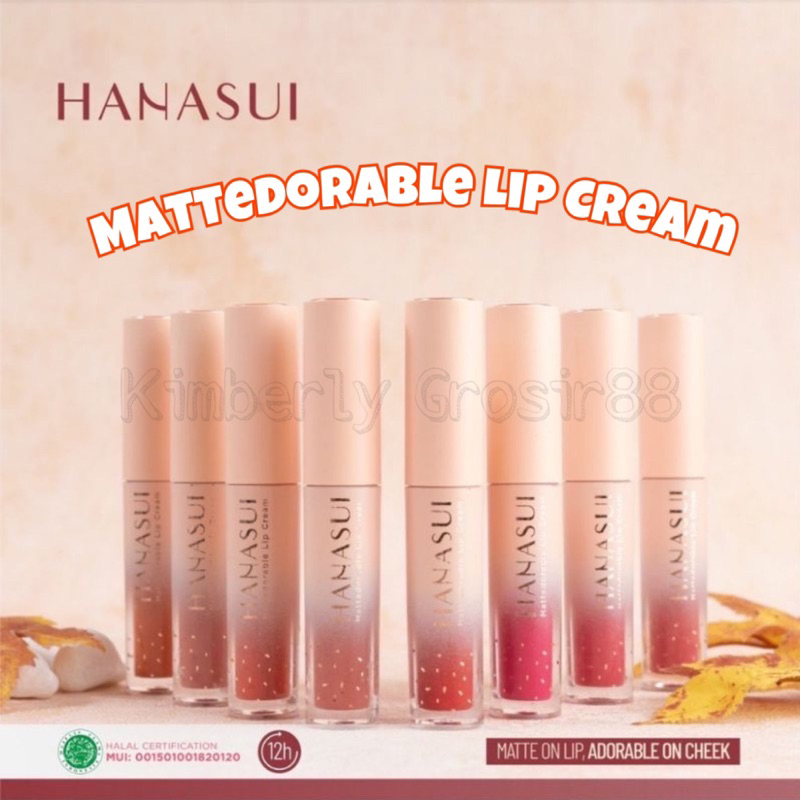 Jual ORIGINAL HANASUI Mattedorable Lip Cream | Hanasui BOBA EDITION ...