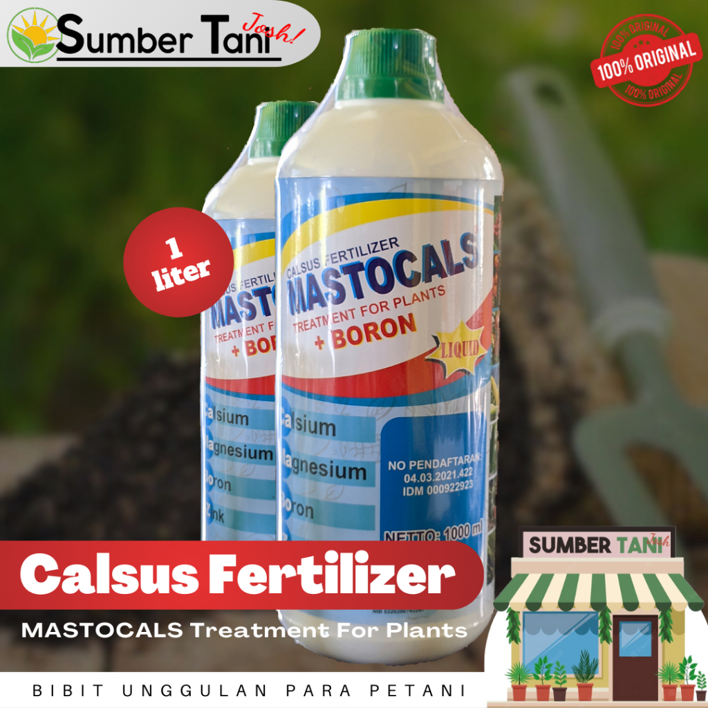 Jual Calcus Fertilizer MASTOCALS Treatment For Plants + Boron 1liter ...
