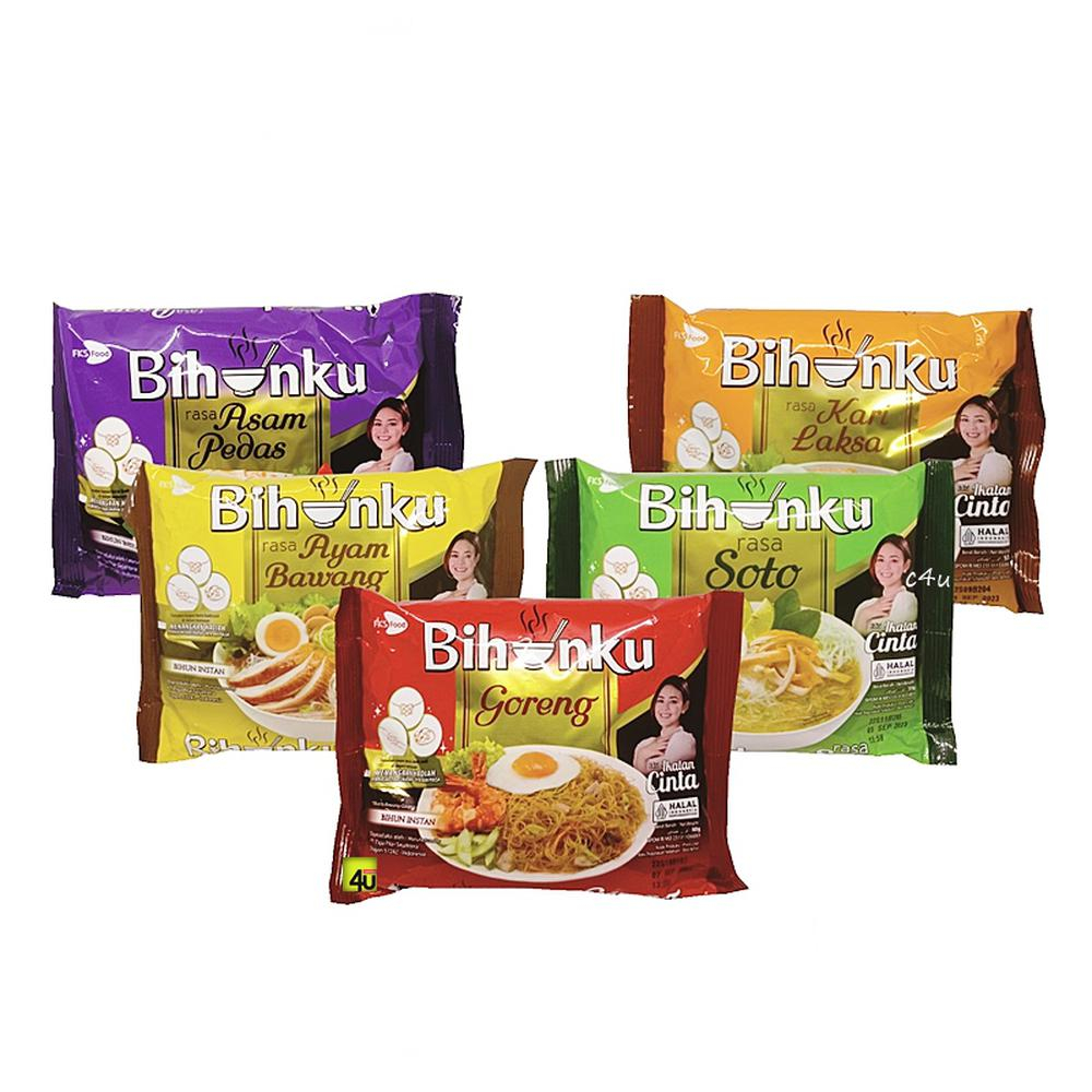 Jual BIHUNKU BIHUN INSTANT 60 GRAM KARI LAKSA ASAM PEDAS GORENG SPESIAL ...
