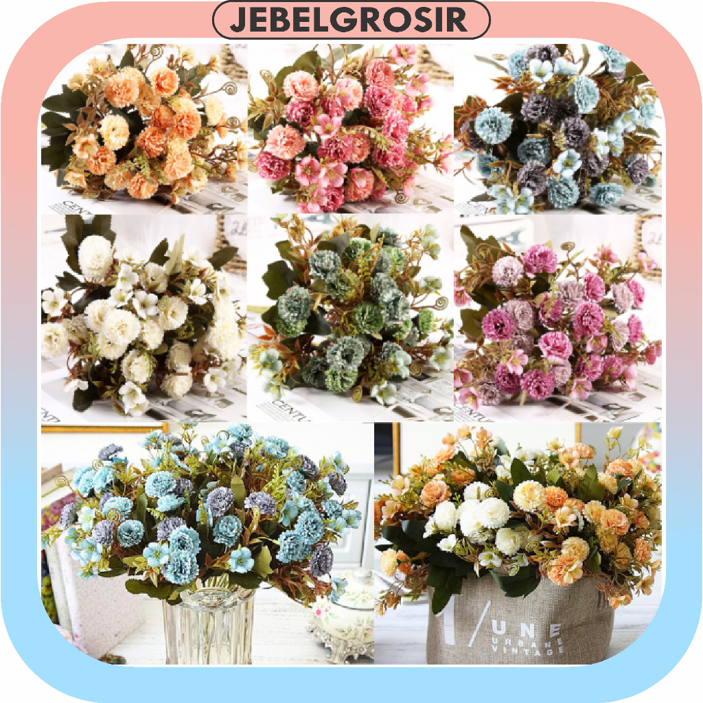 Jual Bunga Peony Artficial Flower Peony Buket Bouquet Peony Imitasi ...