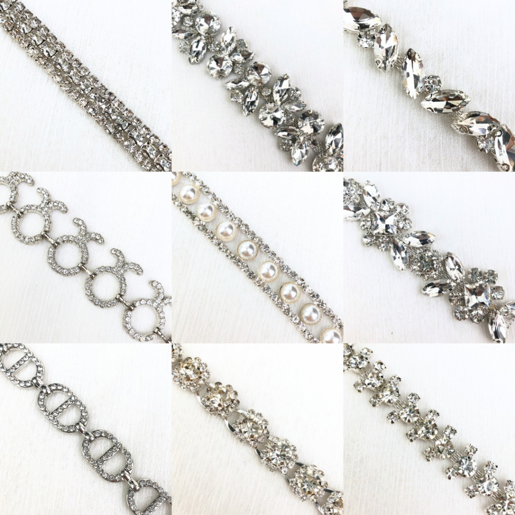 Jual Payet Rangkai Mewah Kristal Rhinestone | Belt Bridal Sash | Payet ...