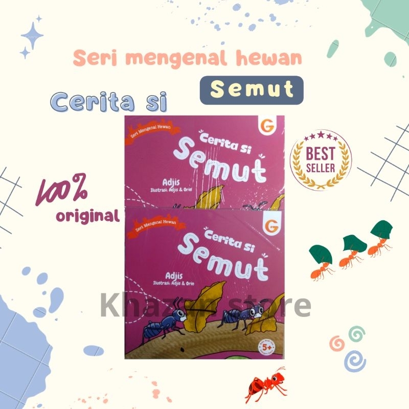 Jual SERI MENGENAL HEWAN CERITA Si semut | Shopee Indonesia