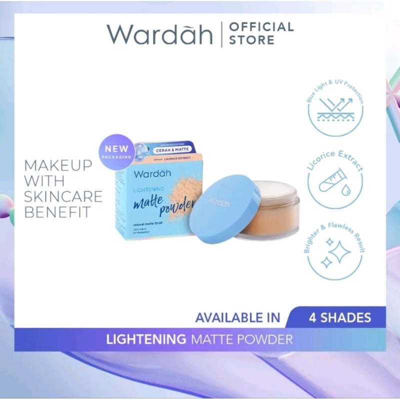 Jual Wardah Lightening Matte Powder / Loose Powder Bedak Tabur Dengan ...