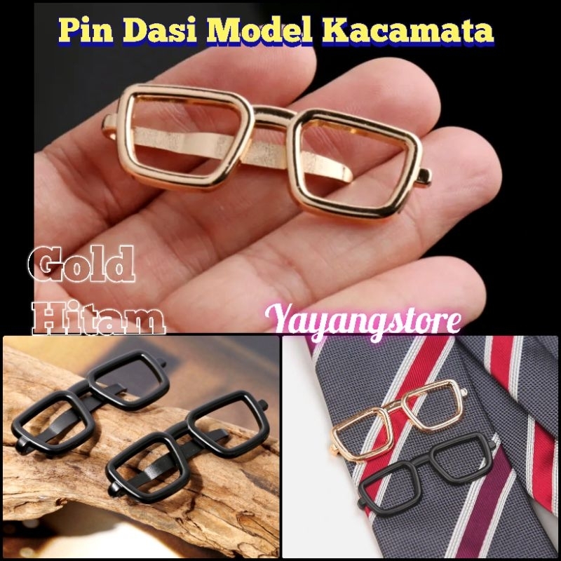Jual Penjepit Dasi Model Kacamata / Tie Pin / Pin Dasi / Jepit Dasi ...