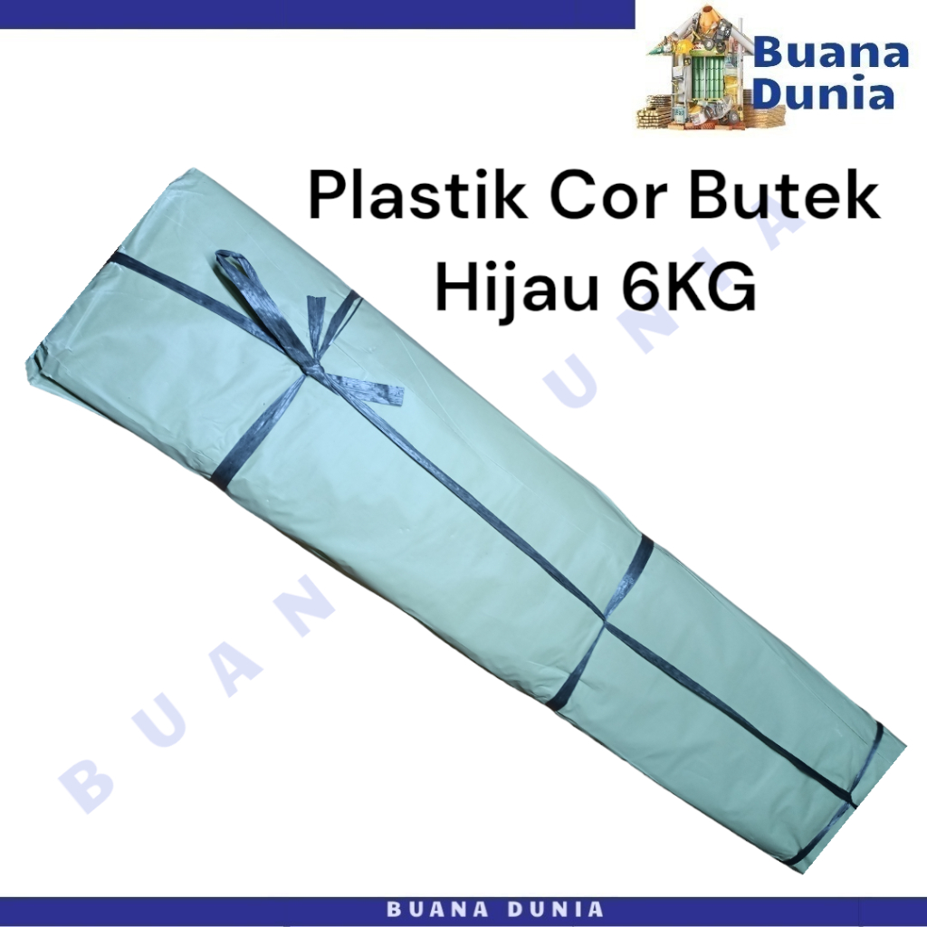 Jual Plastik Cor HIJAU Butek 100 X 0.06 | Plastik Roll Cor HJ | Shopee ...