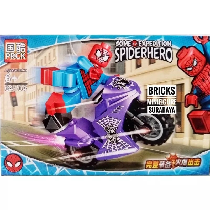 Jual Mainan Balok Figure Marvel Koleksi Super Hero Spiderman Series Plus Bricks Minifigure Full ...