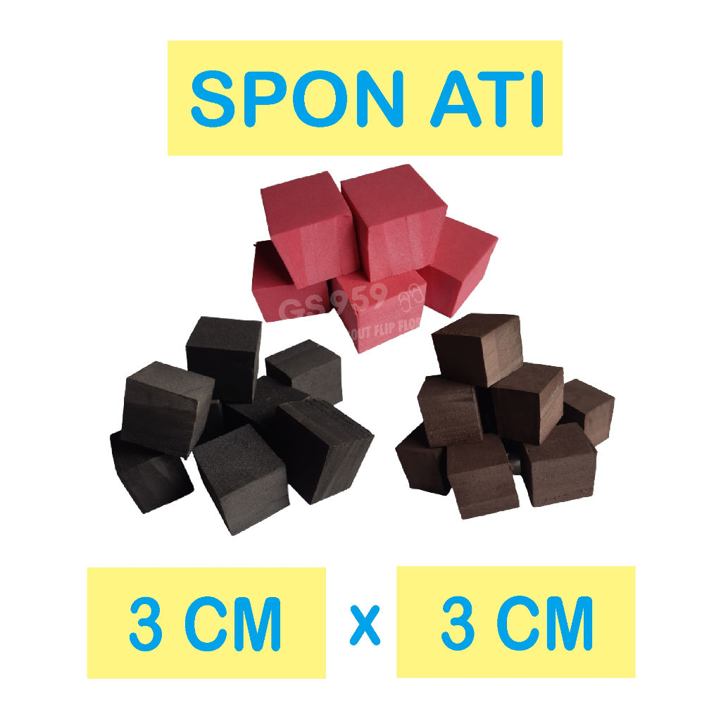 Jual SPON ATI / BUSA ATI / SPON EVA TEBAL 3 CM BENTUK BATANGAN KOTAK ...