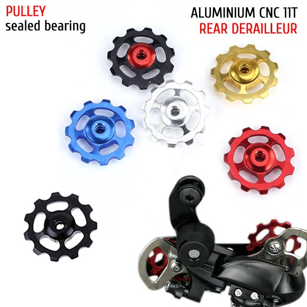 Jual PULLEY RD BEARING TERMURAH CNC RING 11T ALUMUNIUM SEALED BEARING ...
