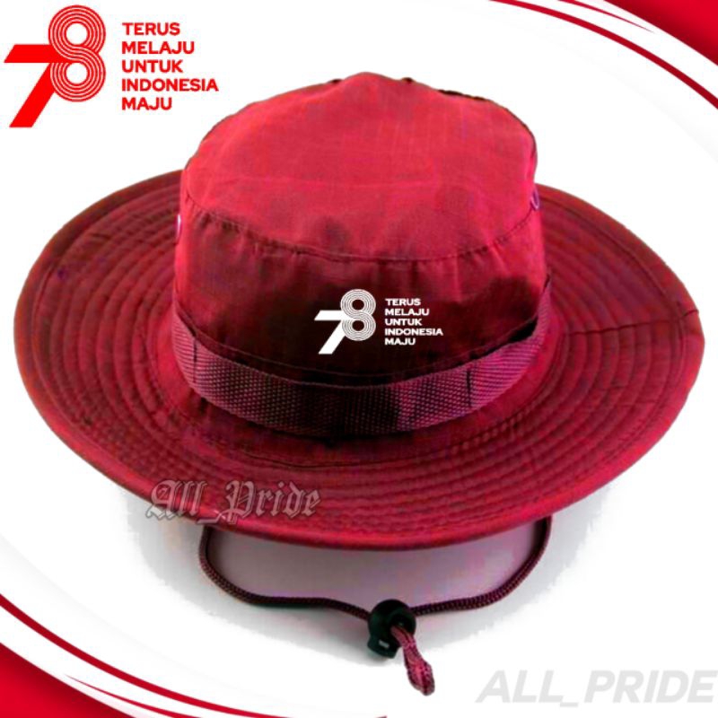 Jual Topi Rimba HUT RI 78/Topi Gunung Outdoor 17 Agustus Kemerdekaan ...