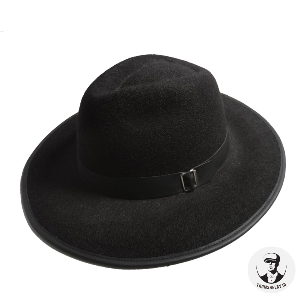 Jual Tomshelby Fedora Wide Hat Black | Oppenheimer Fedora Cap Series ...