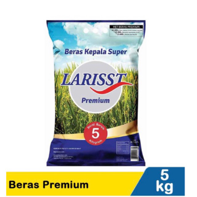 Jual BERAS larist 5 kg | Shopee Indonesia