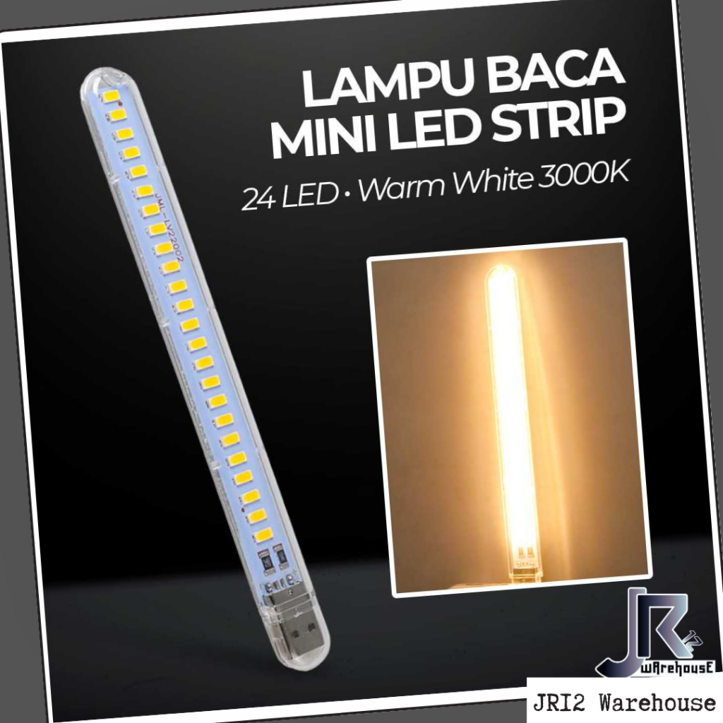 Jual Lampu USB LED Strip Mini Lampu Baca Mini LED USB Strip Portable ...