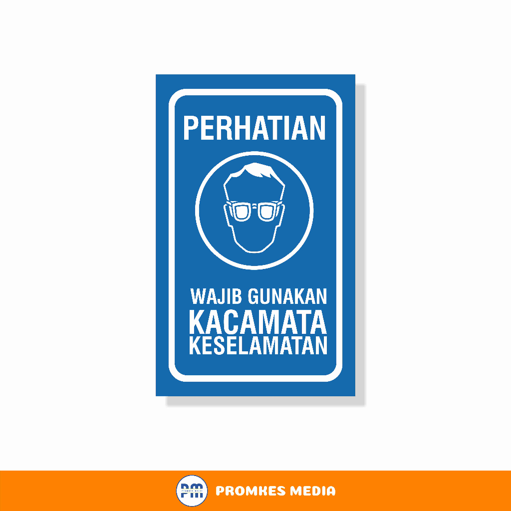 Jual Sign Wajib Gunakan Kacamata, K3 | Shopee Indonesia