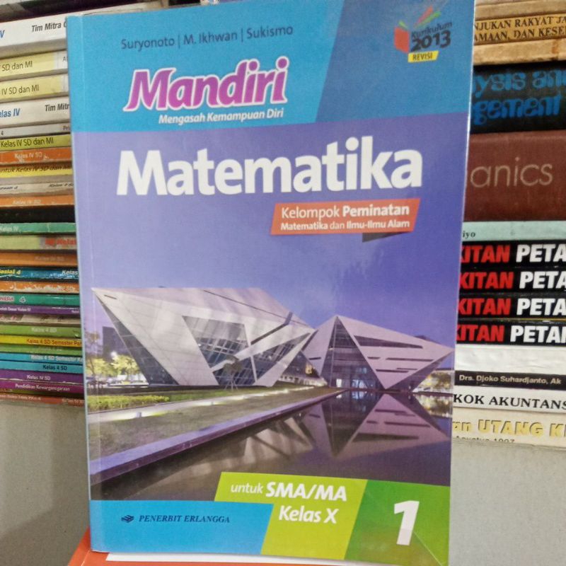 Jual BUKU MANDIRI MATEMATIKA KELAS X SMA ERLANGGA | Shopee Indonesia