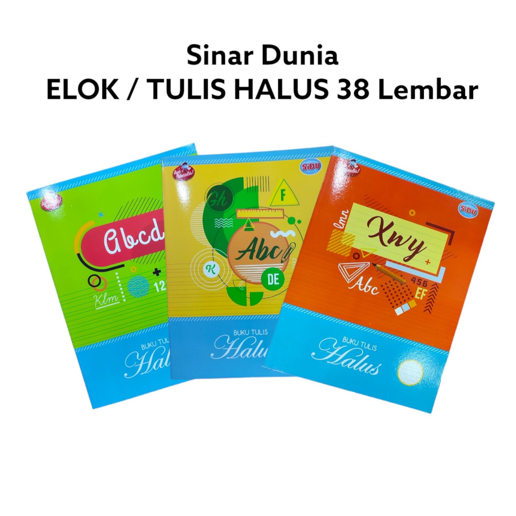 Jual Buku Tulis Halus Elok Sinar Dunia 38 Lembar Buku Garis 3 Latihan ...