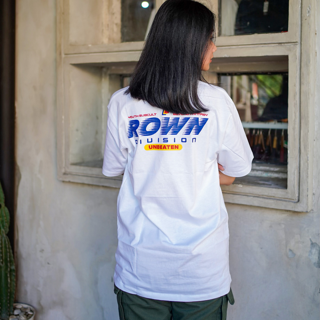Jual Rown Division Official T-shirt - Rowndvsn Kaos Pendek Luigi White ...