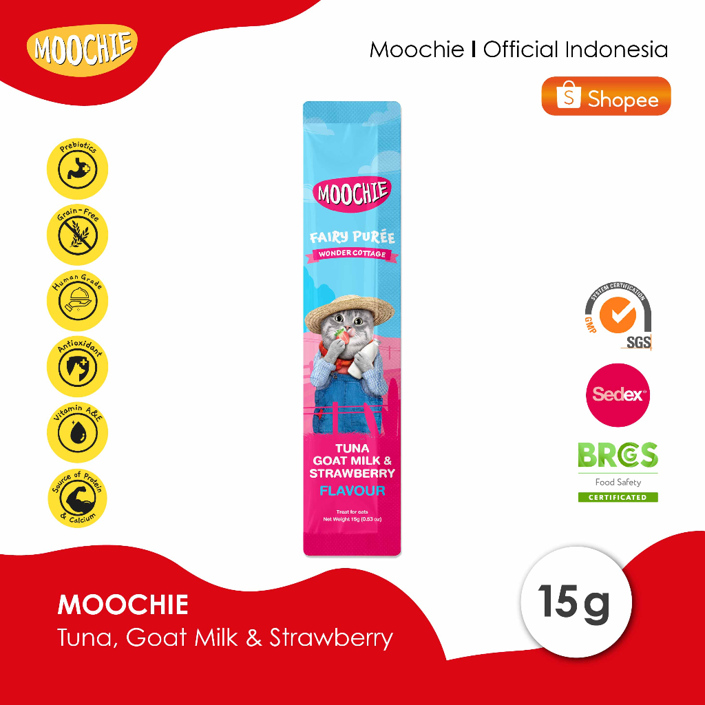 Jual Moochie Fairy Pure Makanan Kucing Basah Import 15 gr Sachet ...
