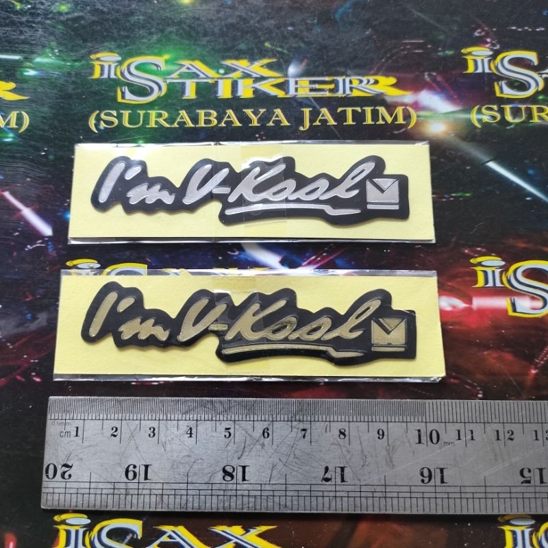 Jual Stiker timbul embos I'M V-KOOL im vicol window film stiker kaca ...