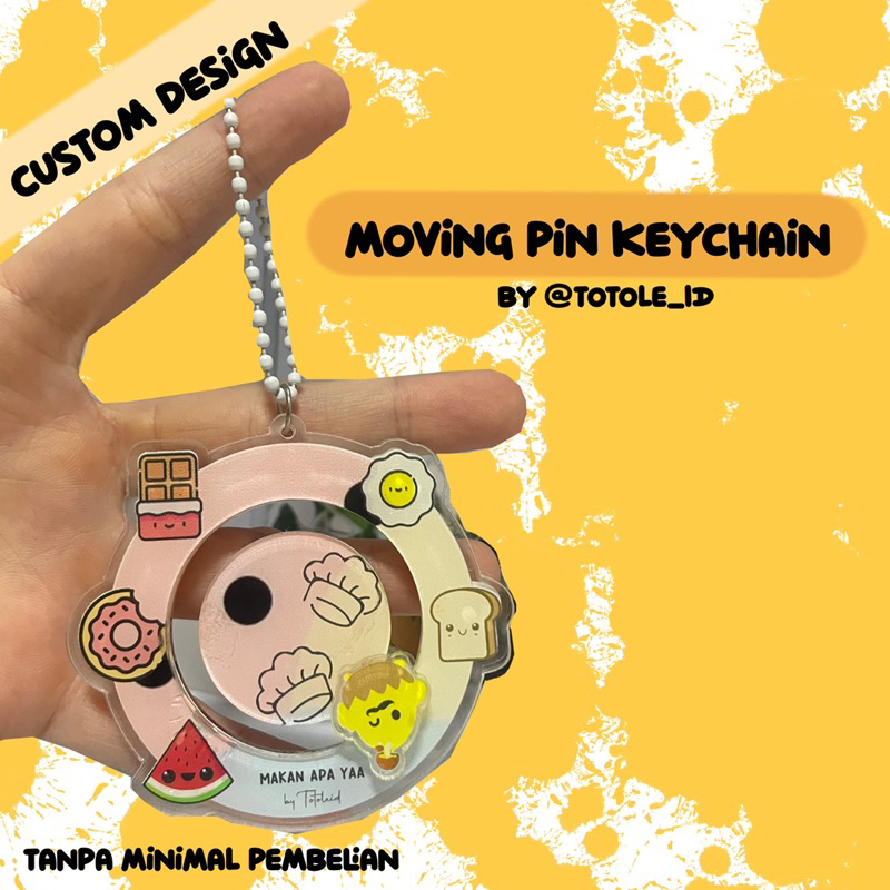 Jual moving pin keychain by totole_id / gantungan kunci putar ...