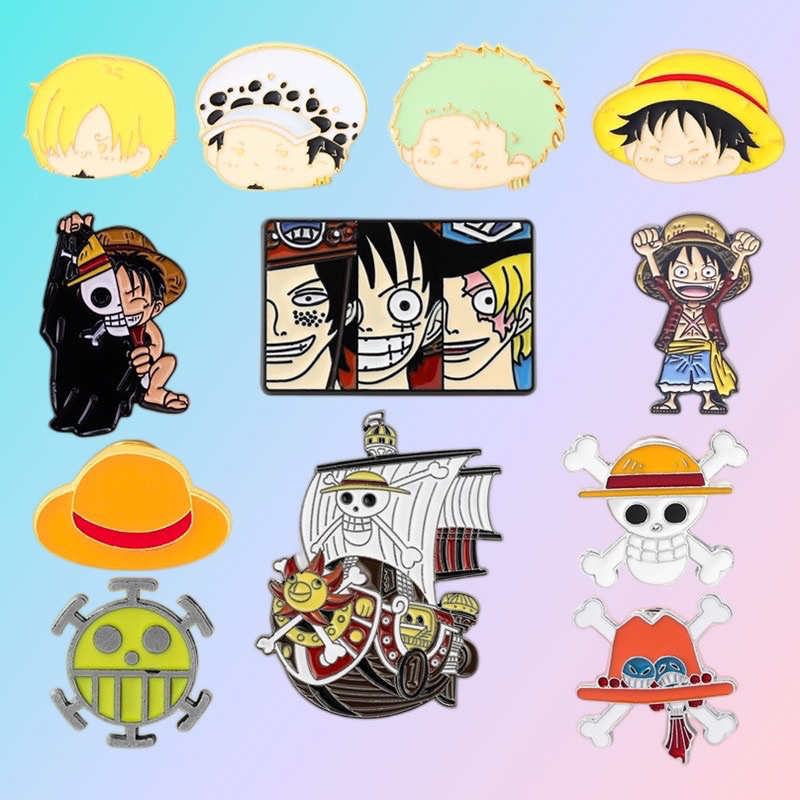 Jual One Piece Enamel Pin | Anime Jepang | Shopee Indonesia