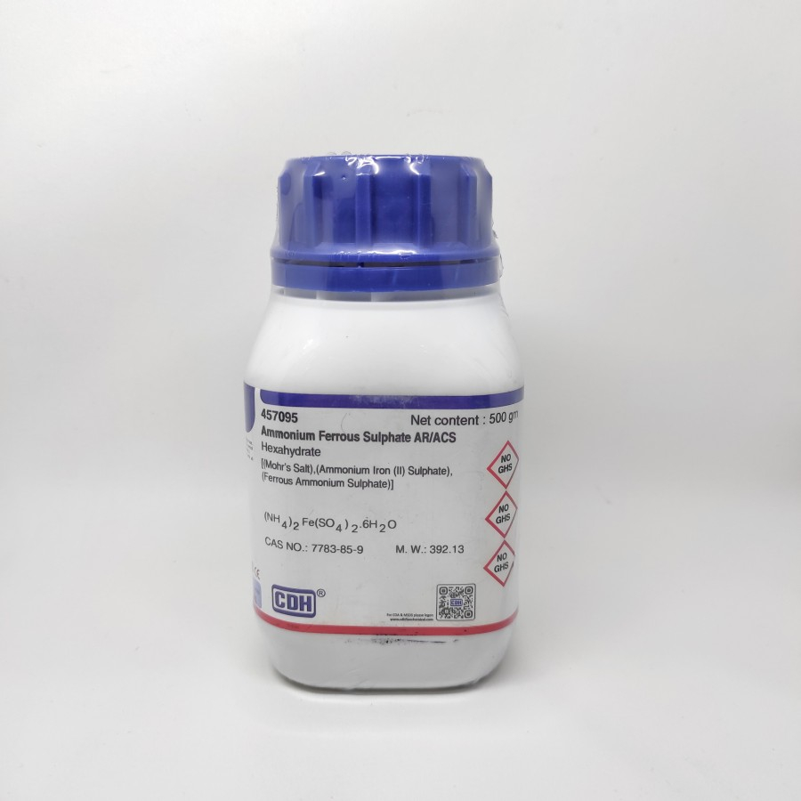 Jual Ammonium Ferrous Sulphate AR/ACS Hexahydrate 500 Gram | Shopee Indonesia
