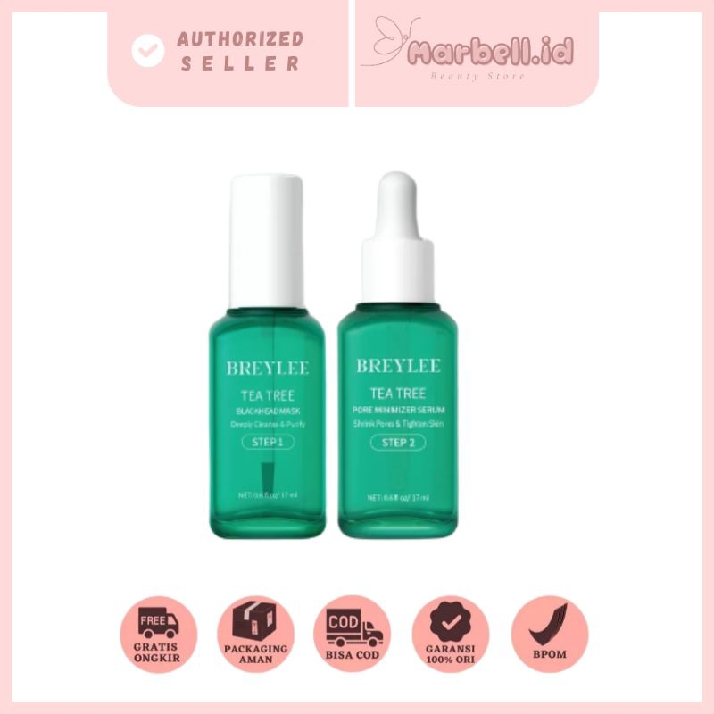Jual Breylee Blackhead Mask Step 1 & Step 2 Pore Serum Masker Pembesih ...