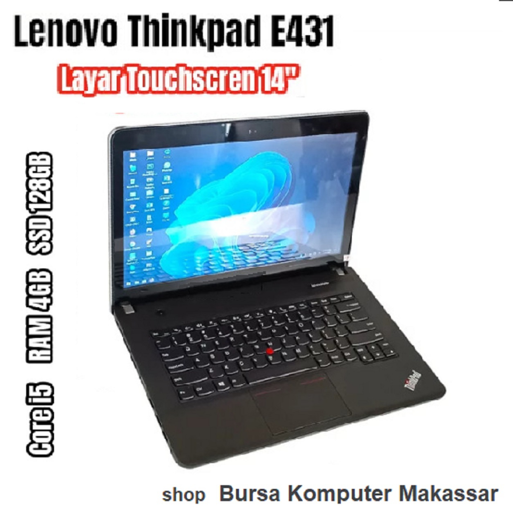 Jual PROMO!! Laptop Second - Lenovo Thinkpad E431 (touchscreen) | Shopee Indonesia