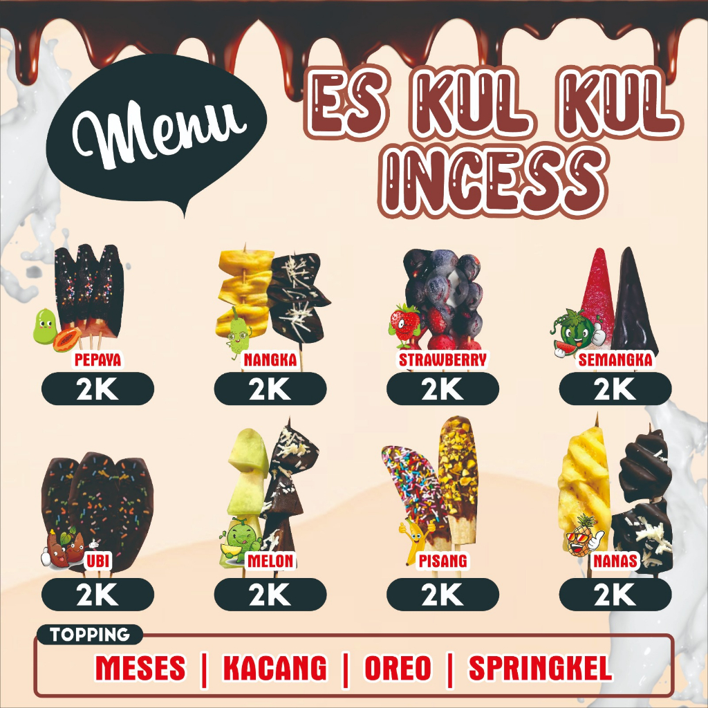 Jual Spanduk Es Kul-kul Inces | Shopee Indonesia