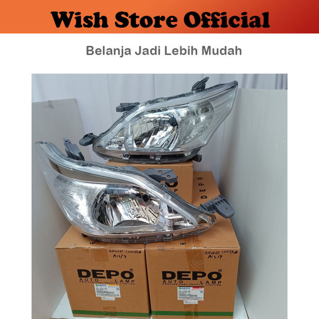 Jual [PCS] HEAD LAMP LAMPU BESAR UTAMA DEPAN HEADLAMP Grand Innova 2011 ...