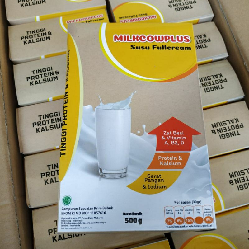 Jual MilkcowPlus Susu Sapi Kaya Kalsium dan Protein Susu Gemuk 100% ...