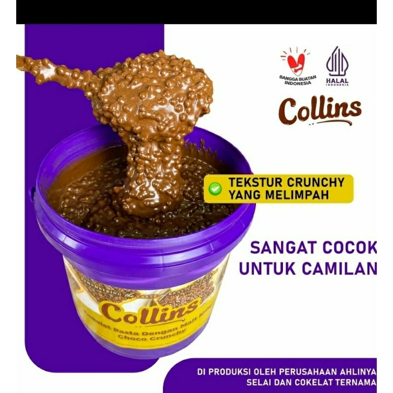Jual Collins dipglaze 1 kg varian rasa / Coklat Collins | Shopee Indonesia