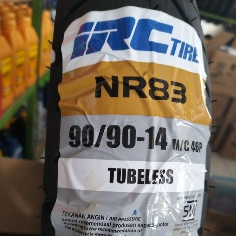 Jual Ban luar Tubles irc nr83 ukuran 90-90-14 Ban vario F1/125/150 ...