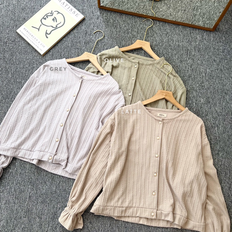 Jual DELONIX | VEXANA PEARL KNIT CARDY | Shopee Indonesia