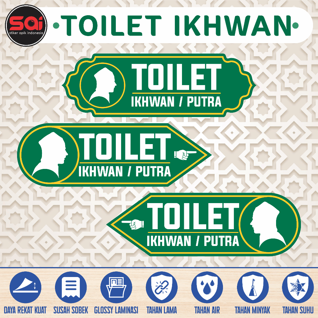 Jual STIKER VINYL PETUNJUK ARAH TOILET IKHWAN / PUTRA / LAKI-LAKI ...