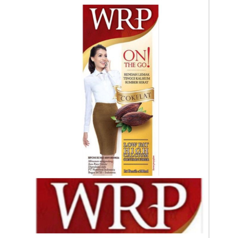 Jual Wrp / Susu cair / Wrp On The Go Susu Low Fat Cokelat 200 ml ...