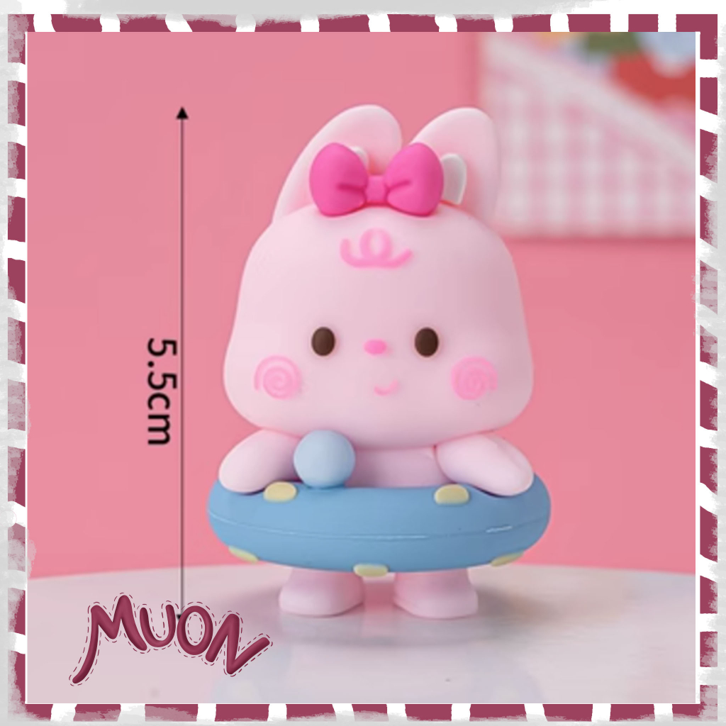 Jual Cake Topper Hiasan Kue Figurin Anak Kelinci Bunny Rabbit Pink Ban ...