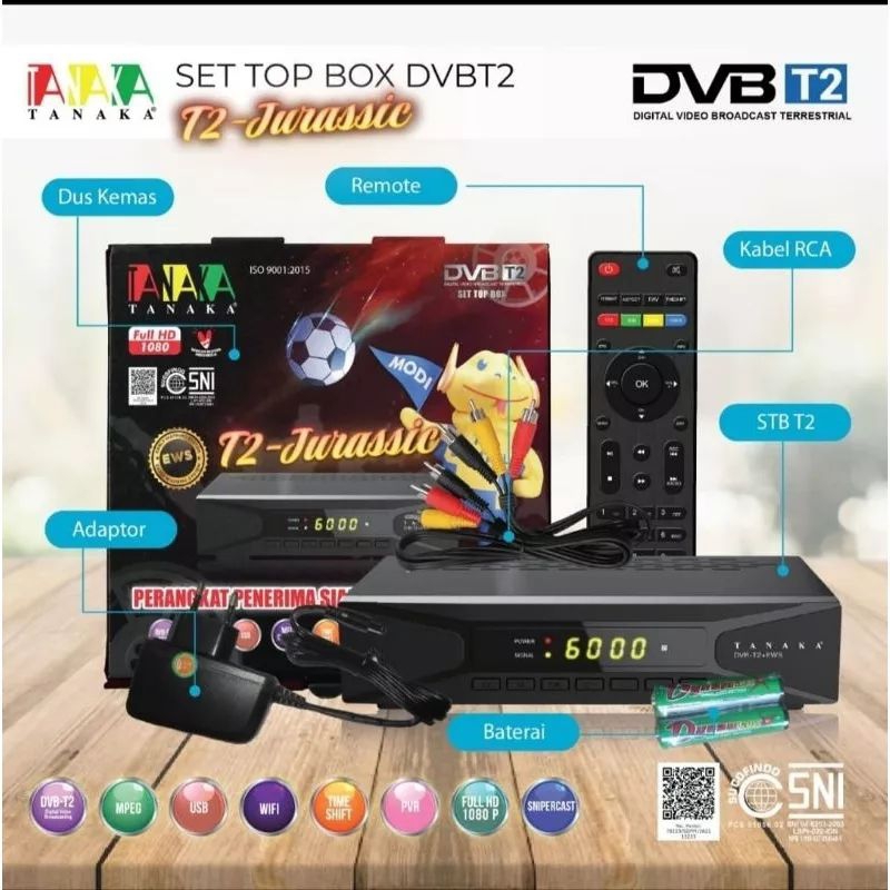 Jual SET TOP BOX TV DIGITAL T2 TANAKA - JURASSIC / STB TV | Shopee ...