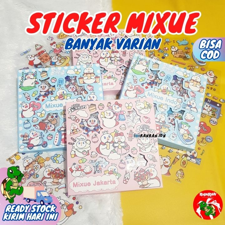 Jual Stiker Mixue/Snow King/Sticker Anak Mixue isi 100 lembar | Shopee ...