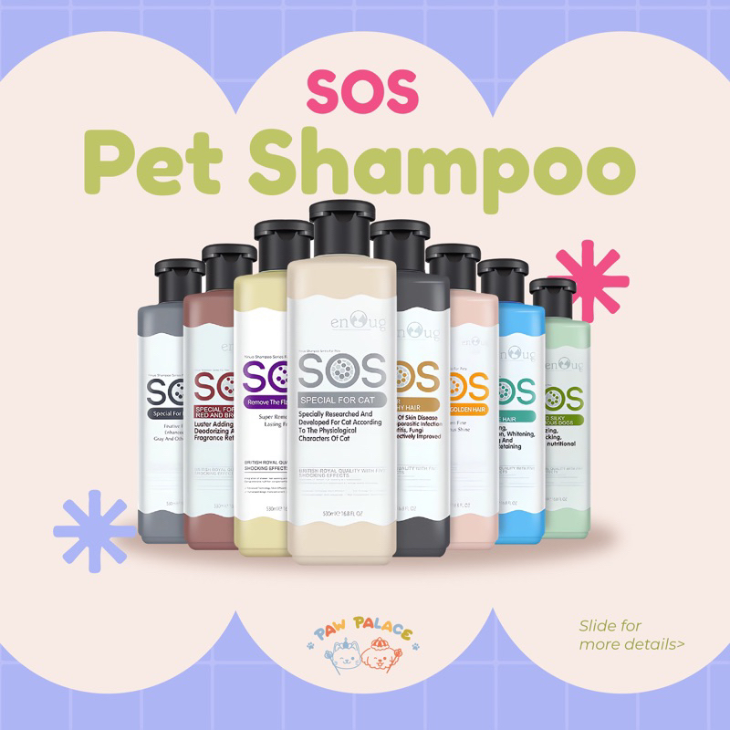 Jual SOS DOG SHAMPOO A159 - SOS Shampoo Skin Disease - Fluffy Shining ...
