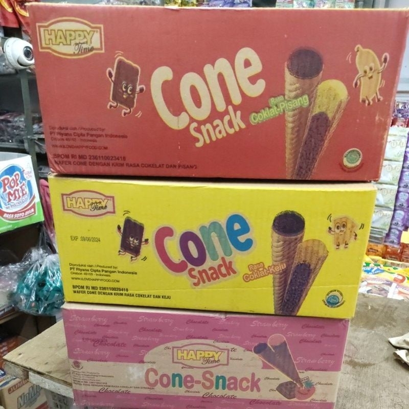 Jual happy Time cone snack isi 10 pcs | Shopee Indonesia