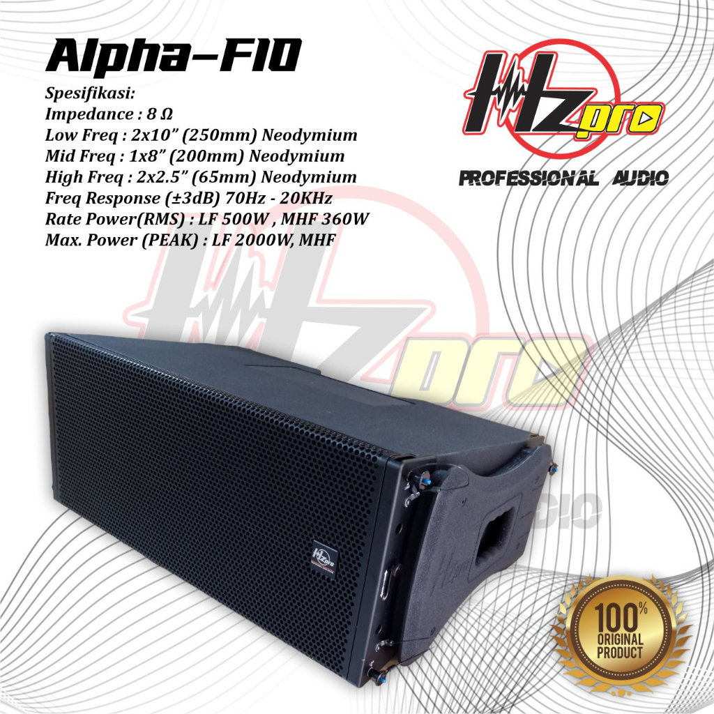 Jual LINE ARRAY HZ PRO ALPHA F10 ORIGINAL | Shopee Indonesia