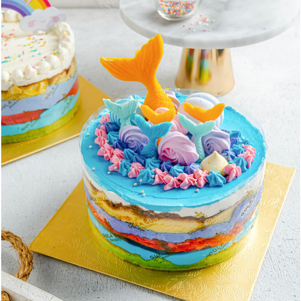 Jual Naked karakter mermaid kue ulang tahun anak enak murah premium ...